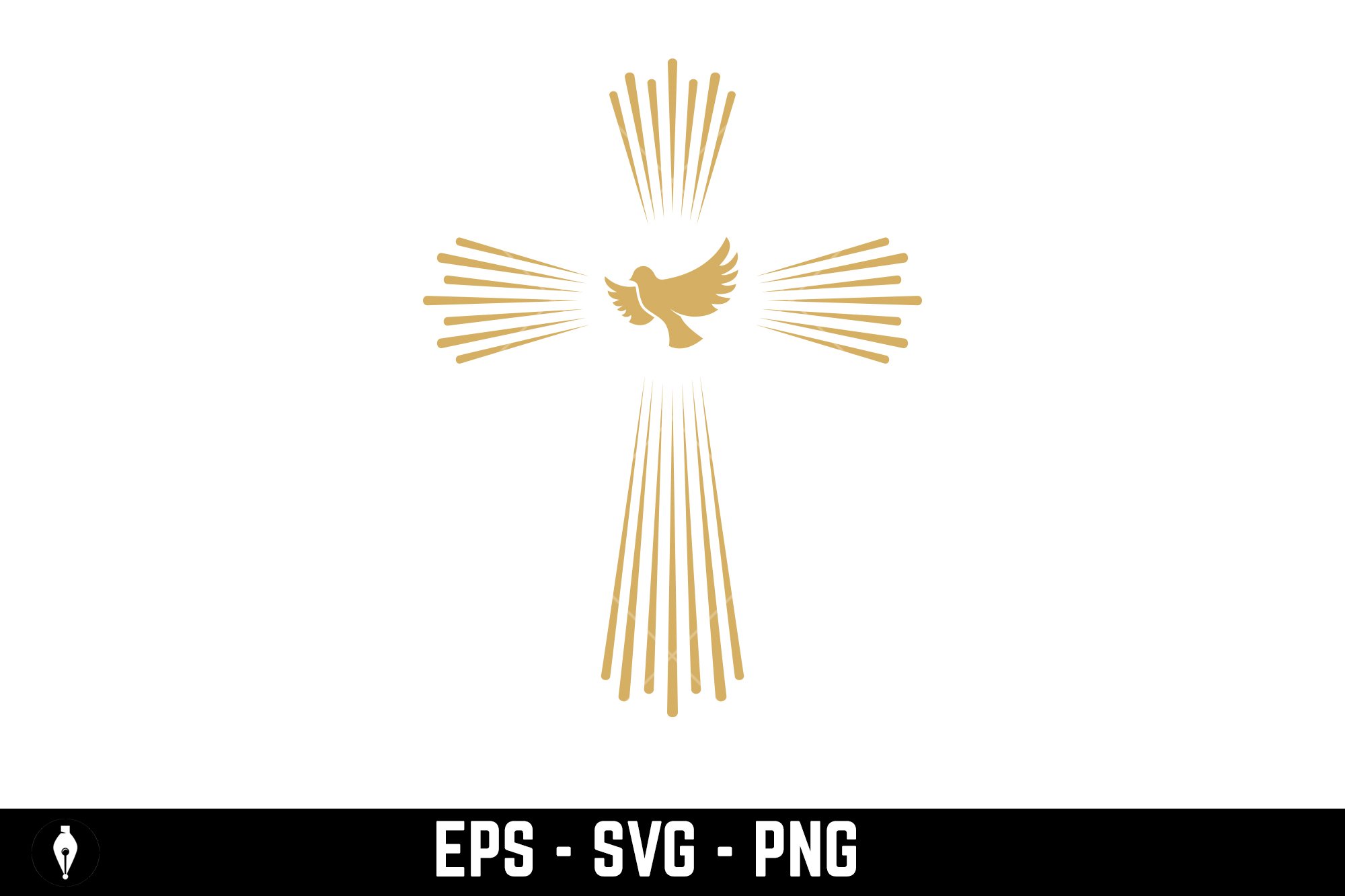 Catholic Cross Dove Clip Art