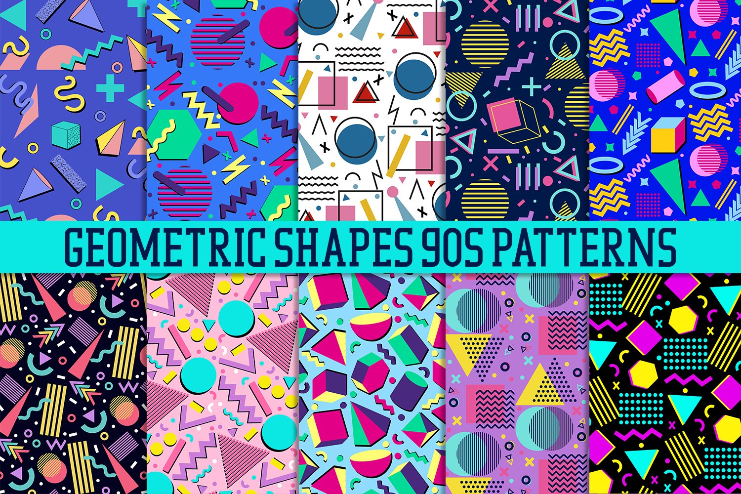 90s Geometric Patterns