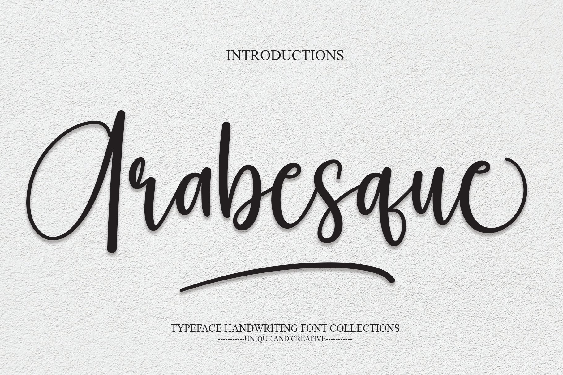 Arabesque (1845604) | Handwritten | Font Bundles