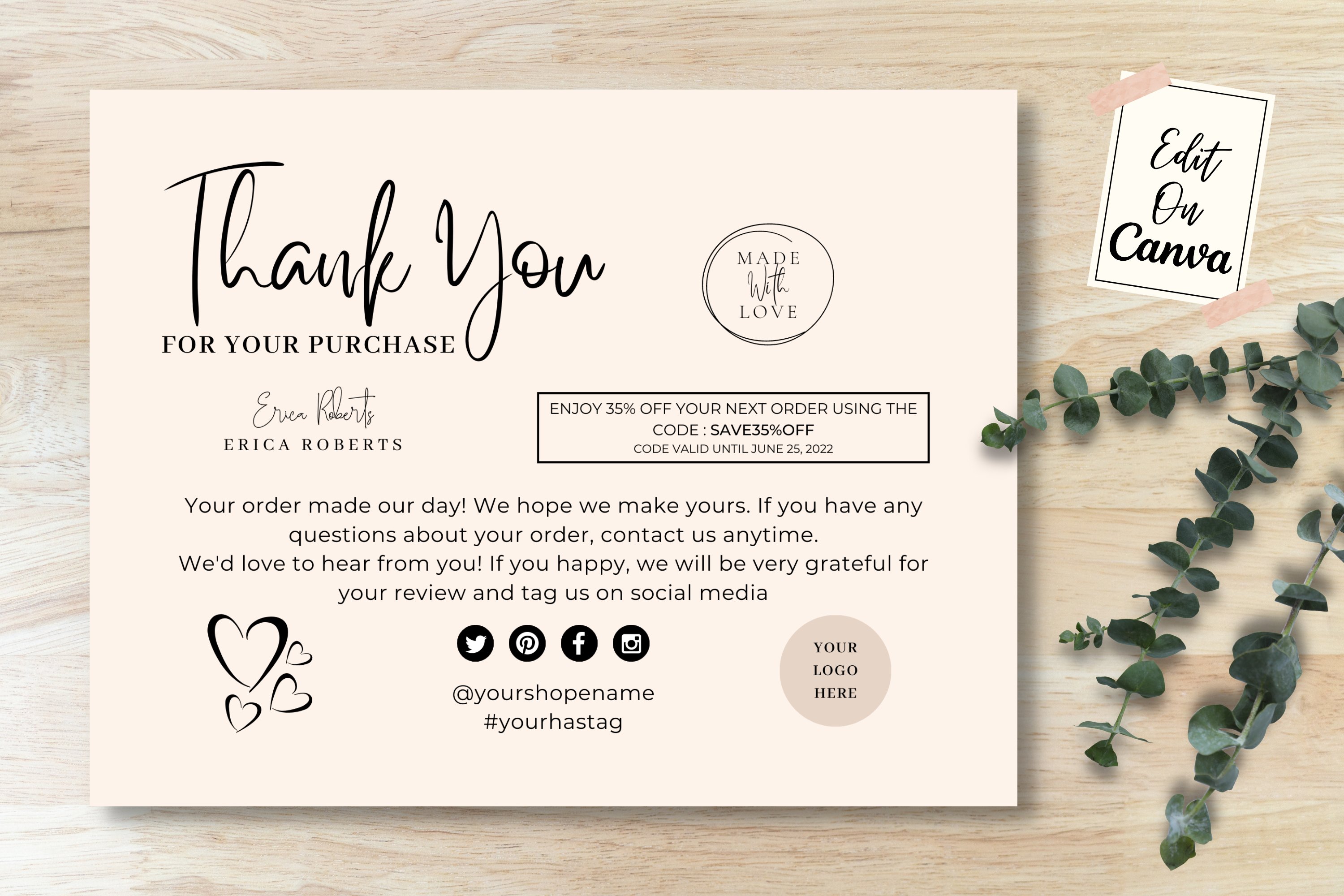 Greeting Cards Paper Thank You Card For Small Business Etna pe