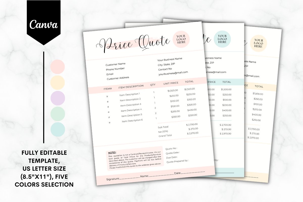 Price Quote Design
