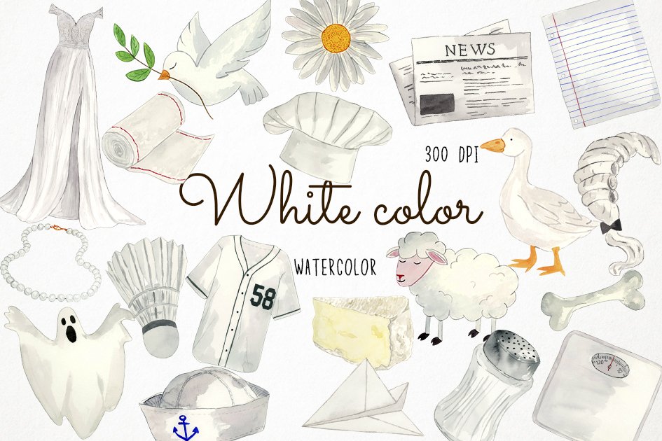 White Color Clipart