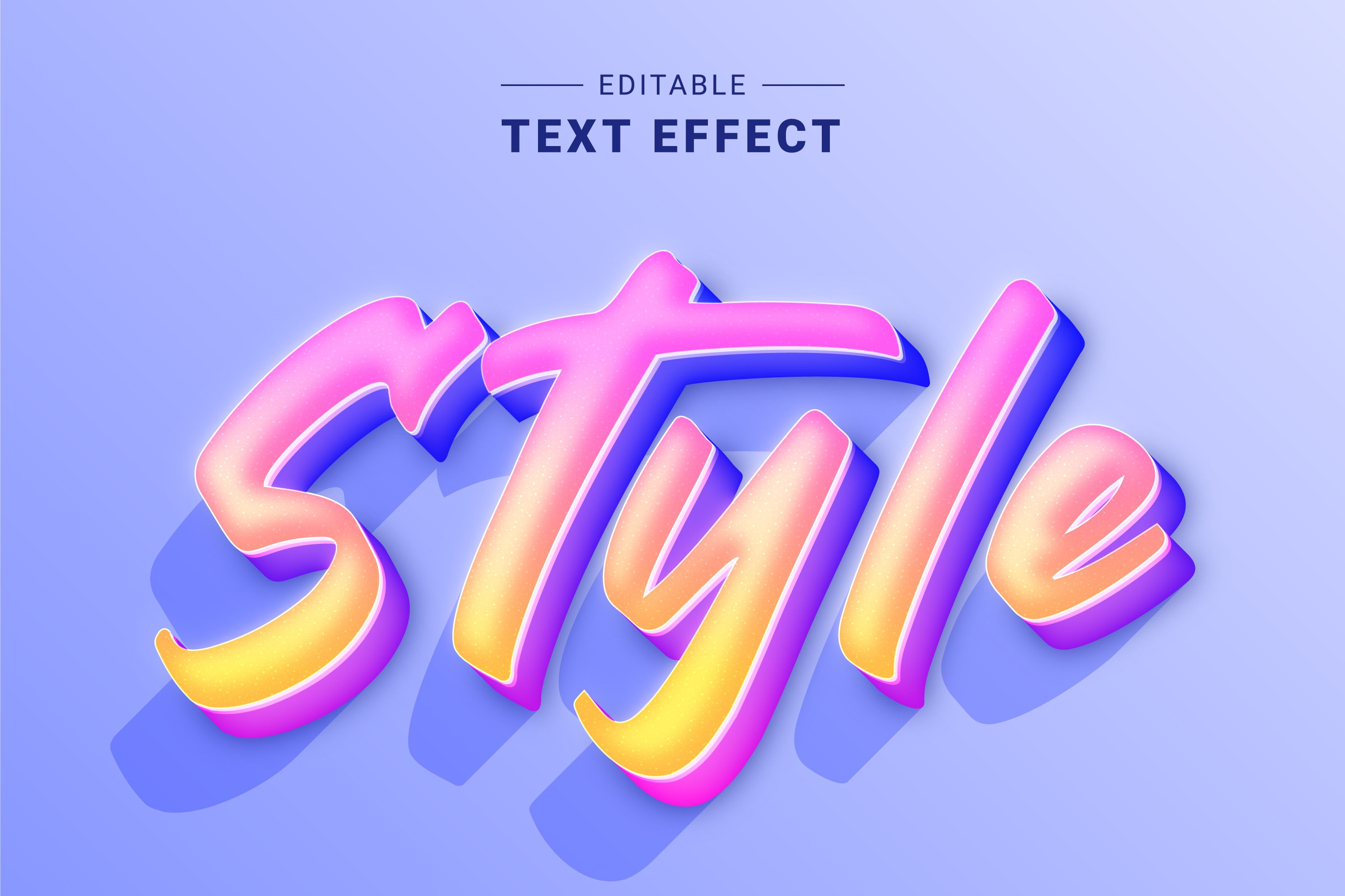 Editable Text Effect for Illustrator. Vector Graphic styles (1752151 ...