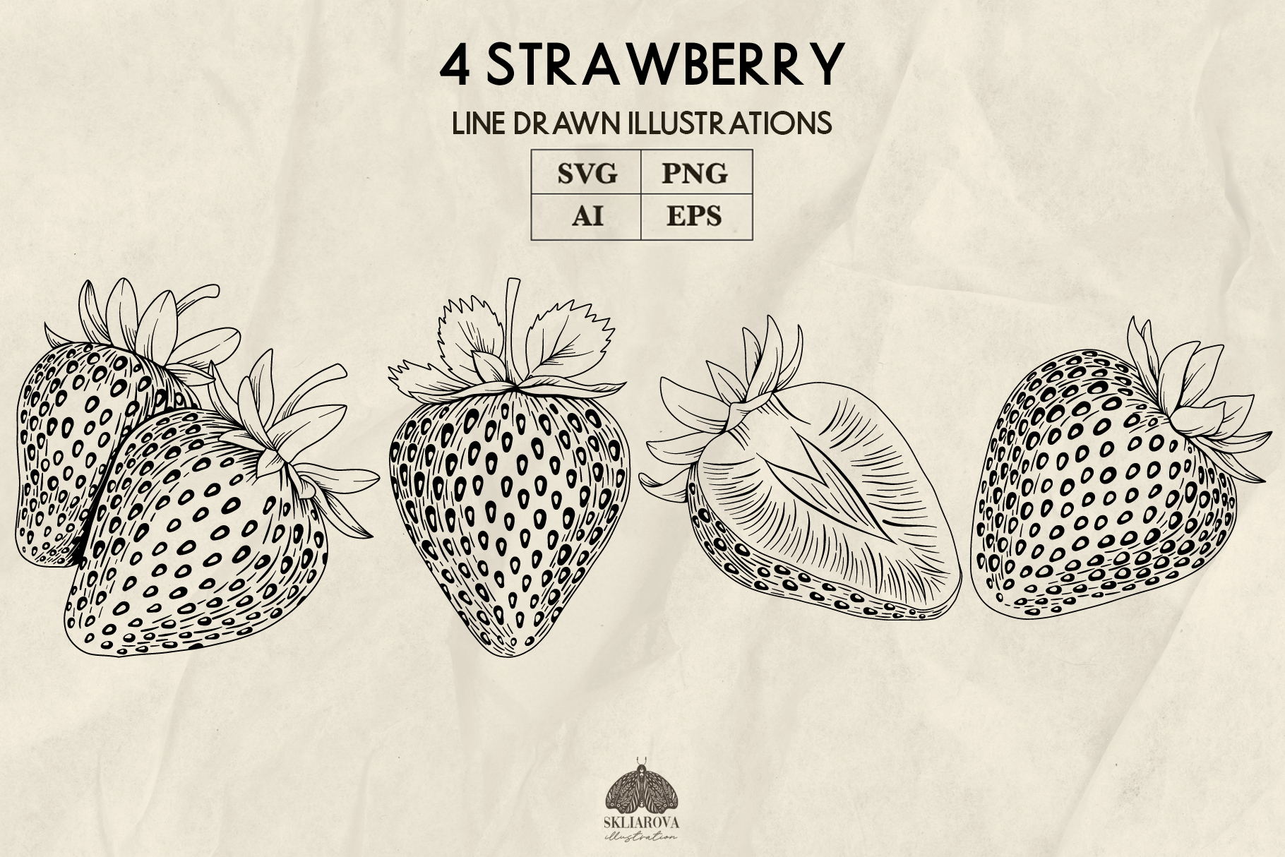 Strawberries Drawing Png