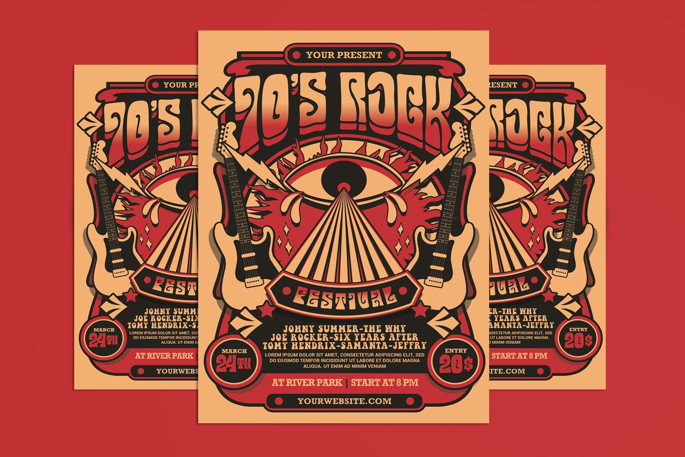 Rock Music Festival Posters