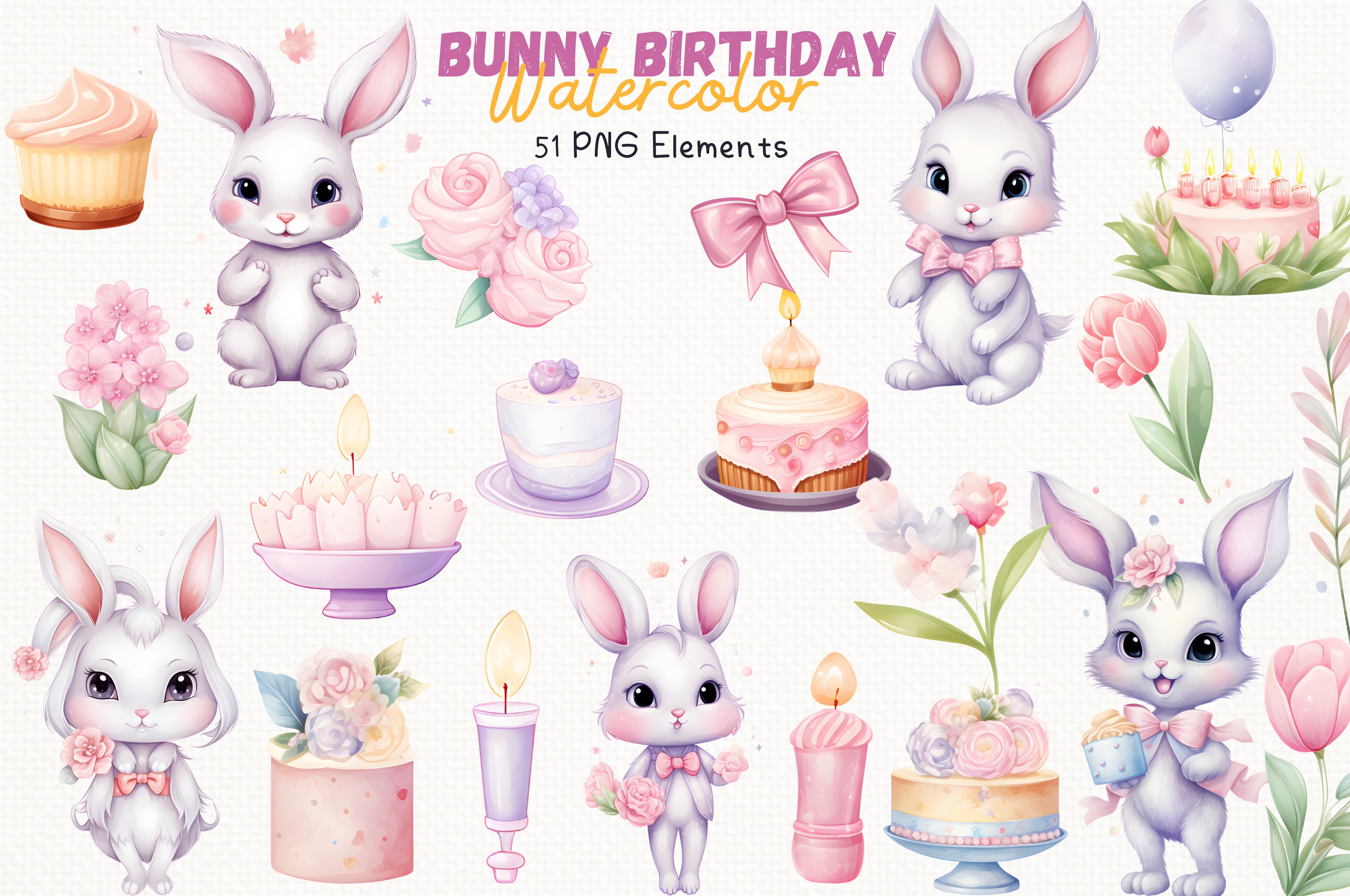 Birthday Bunny Clipart