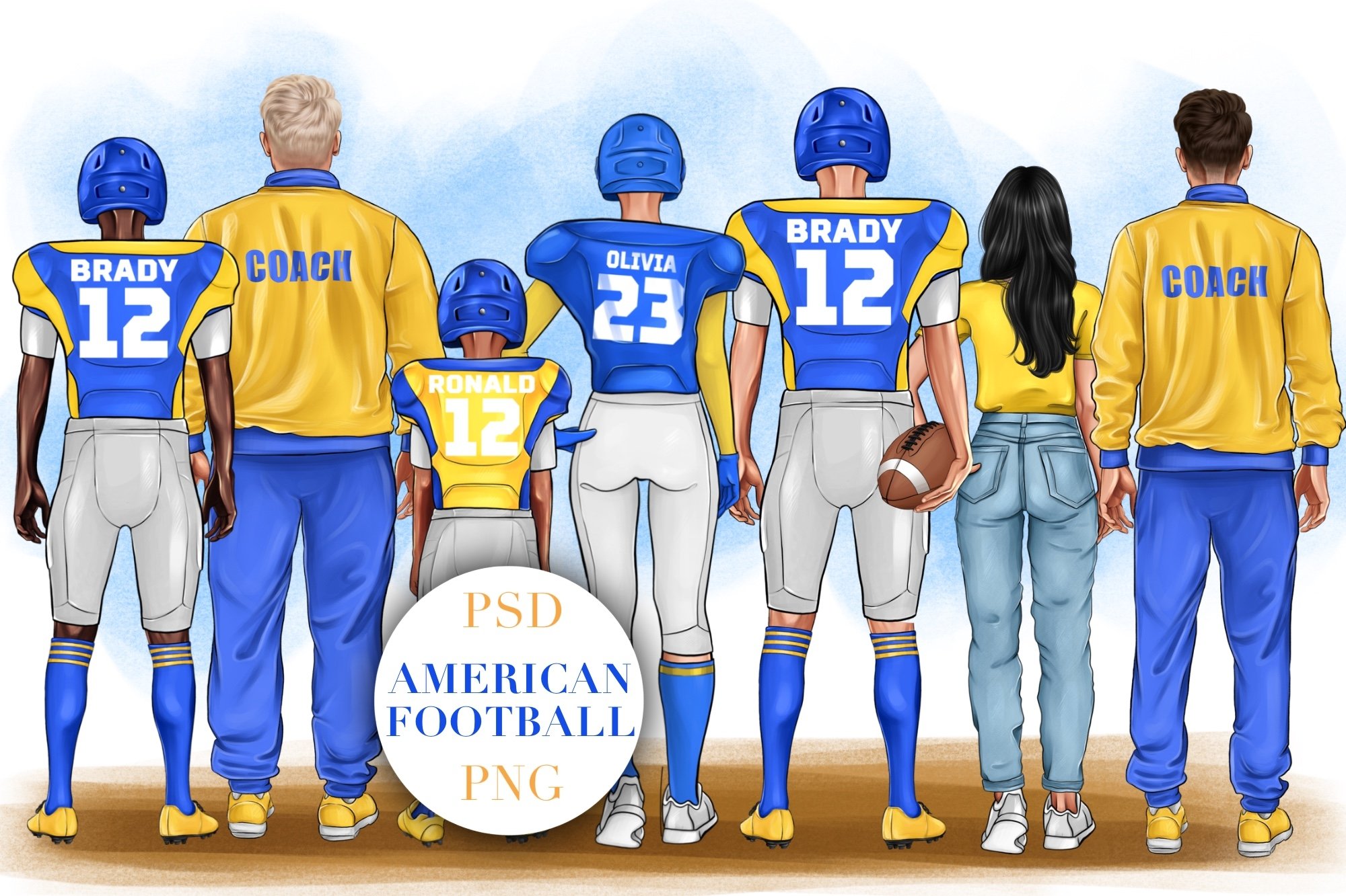 Ualr La Rochefoucauld Football Clipart