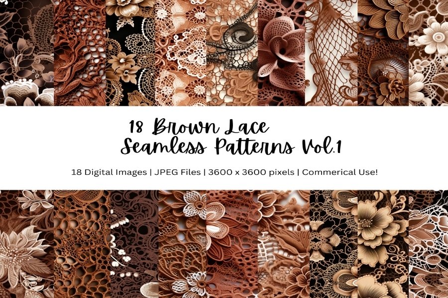 Brown Lace Background