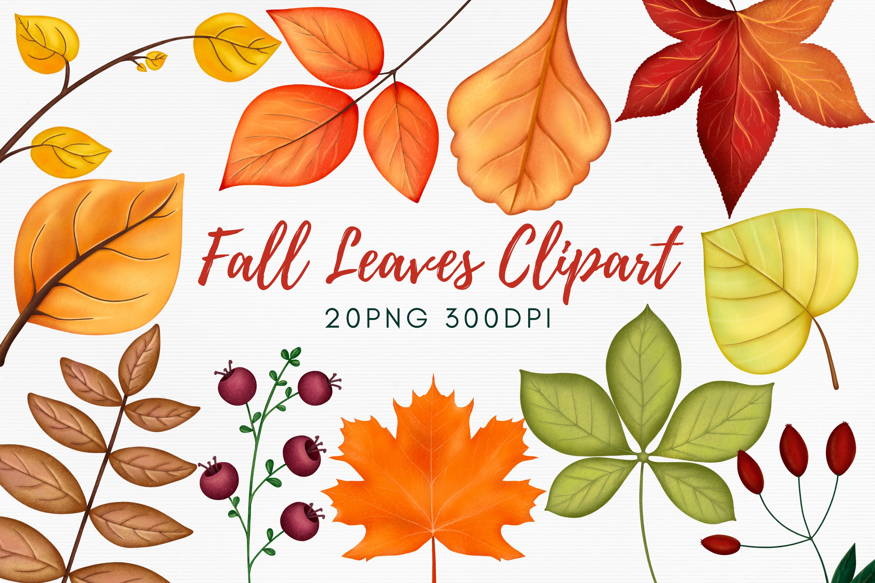 Falling Autumn Leaves Clip Art
