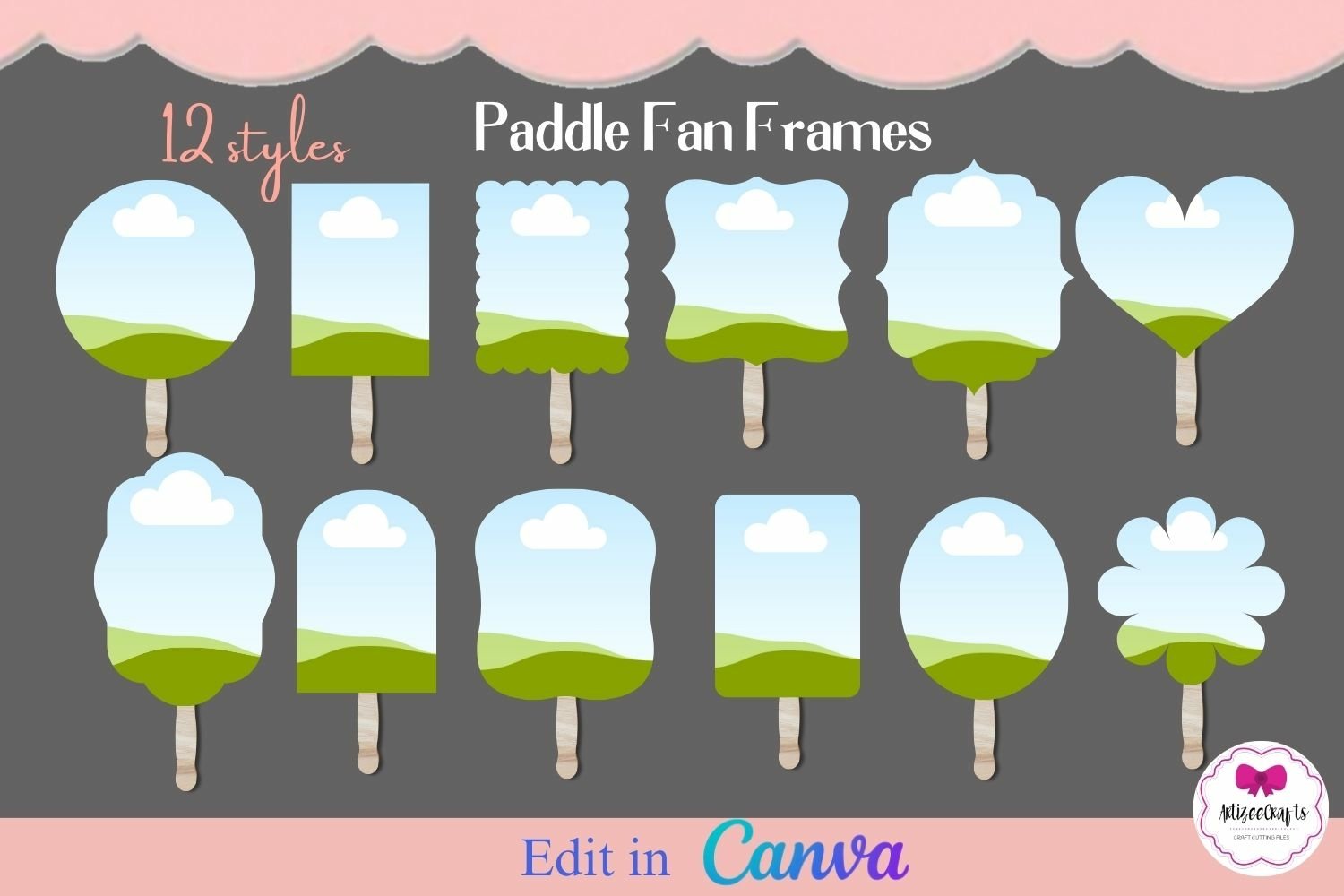 Free Printable Paddle Fan Template - Templates FREE