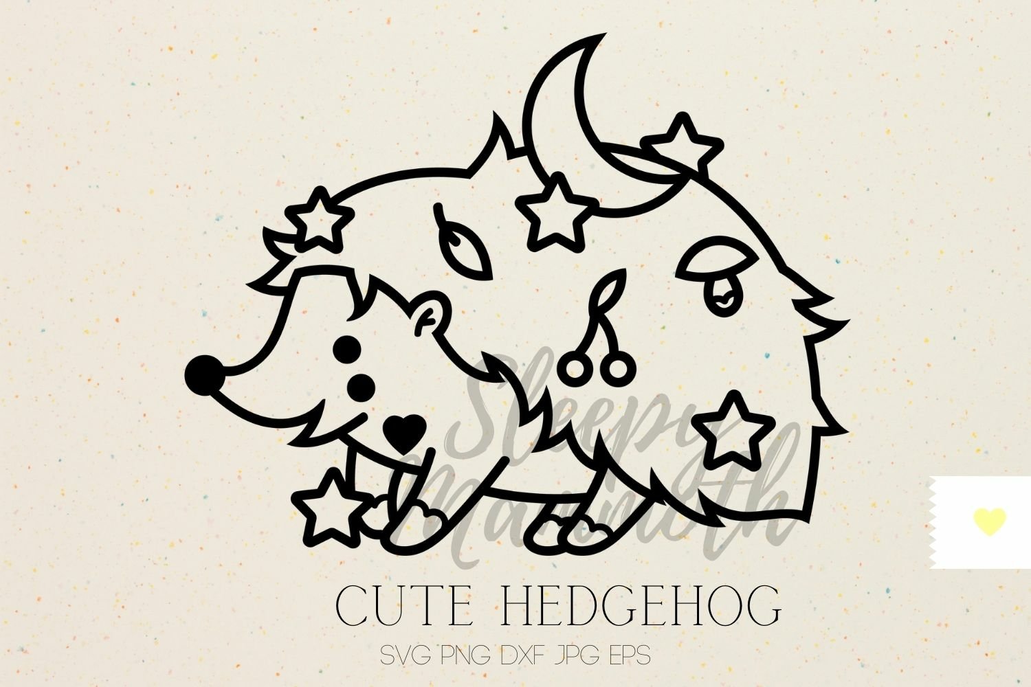 Hedgehog SVG - Hedgehog Cut File, Woodland SVG,