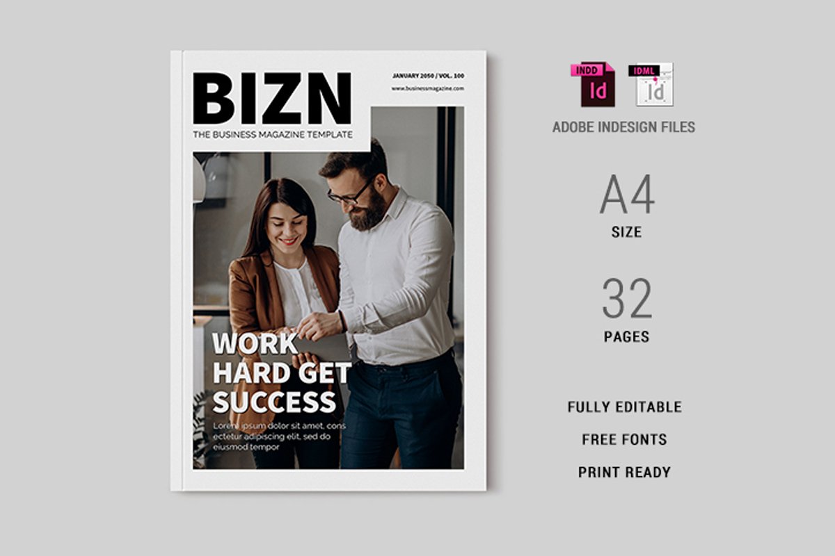 Business Magazine Cover Design Templates