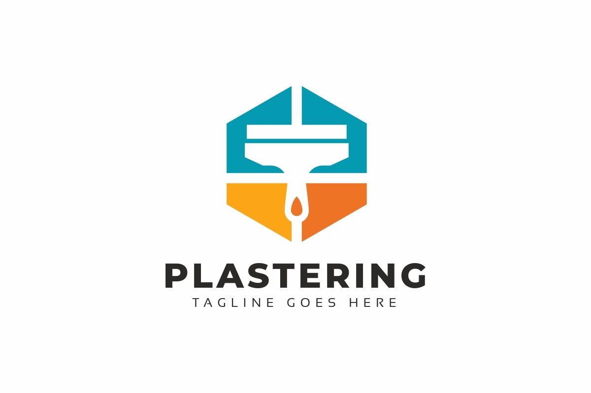 Plastering Construction Logo (1744770) | Logos | Design Bundles