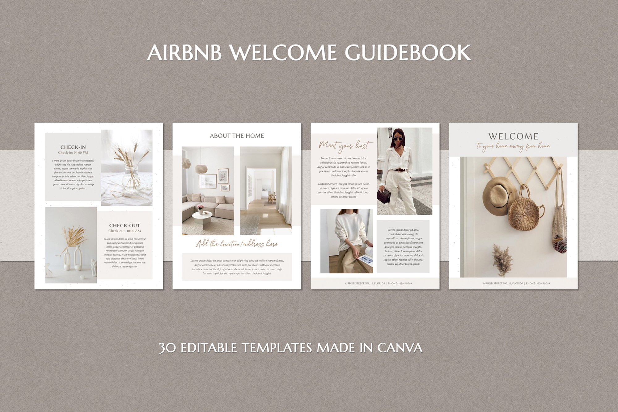 Airbnb Template Airbnb Sign Digital File Airbnb Welcome Sign COLOR ...