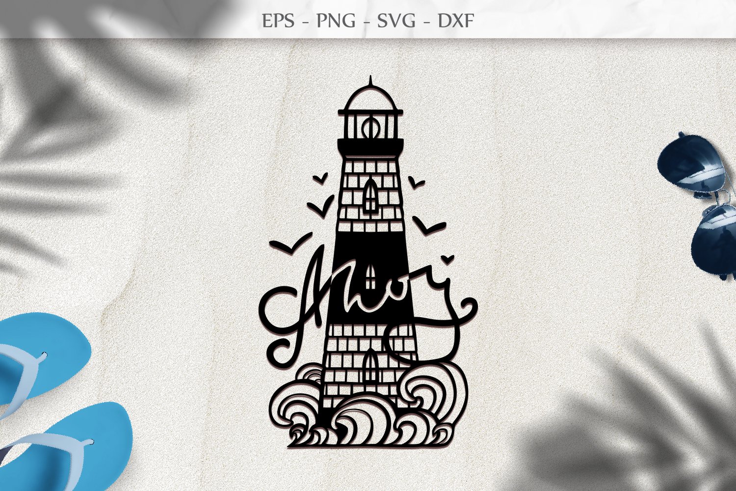 Ocean SVG, Lighthouse SVG, Travel SVG, Nature Svg (1386845) | SVGs ...