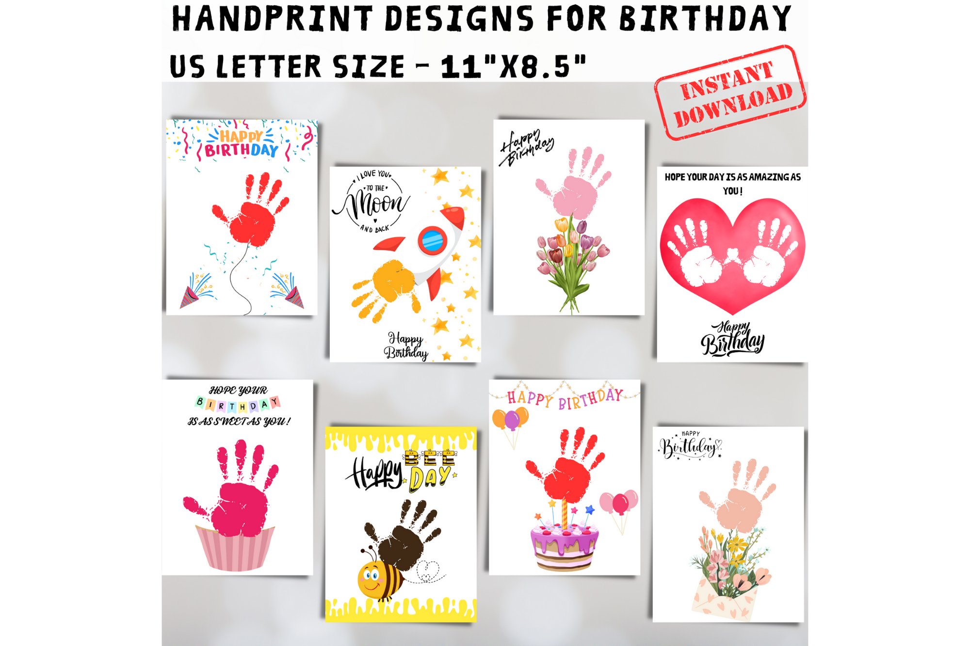 Happy Birthday Handprint Card Happy Birthday Handprint Card Spot Of