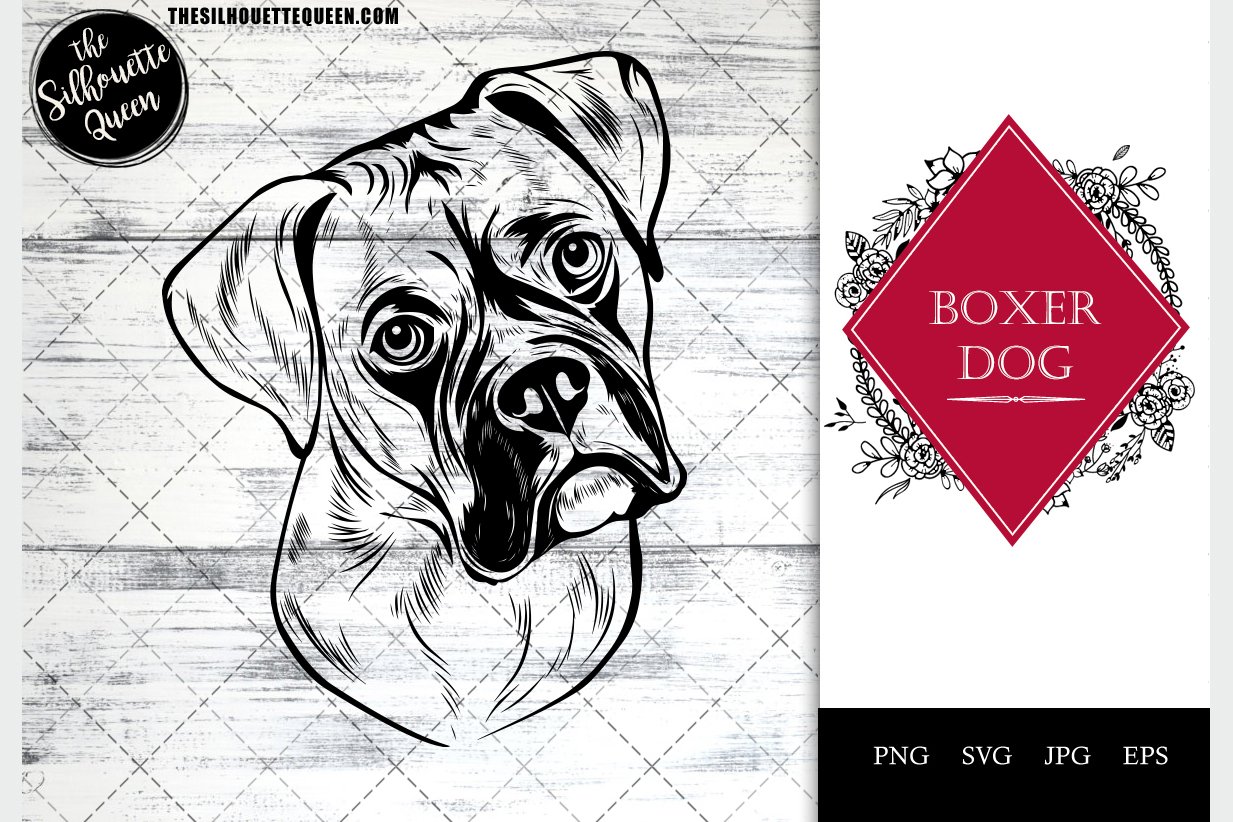 Boxer Dog Face Drawing