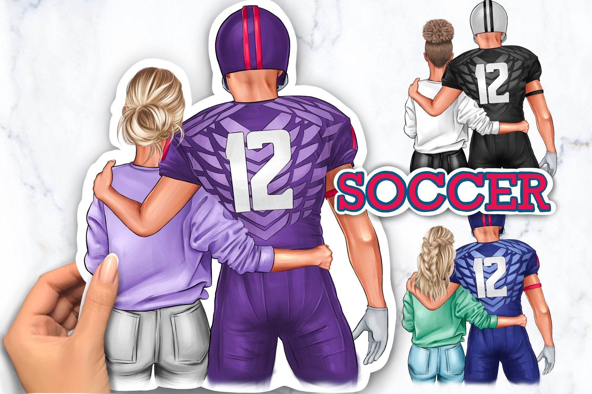 American Football Team Clipart