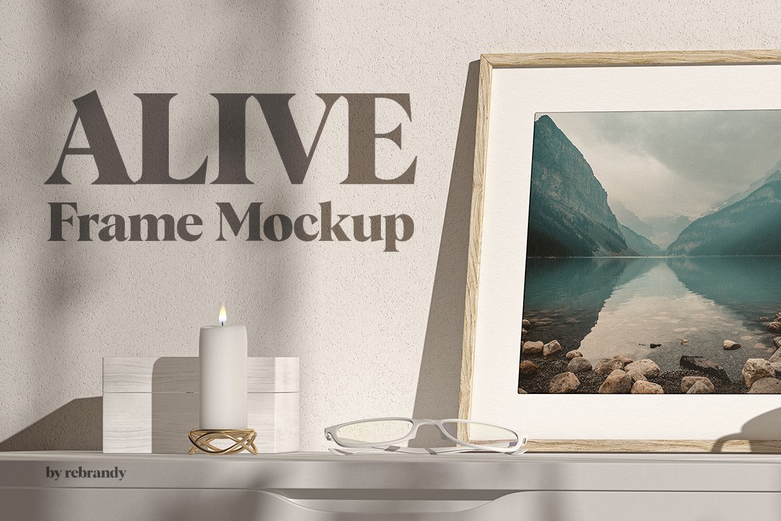 Alive Frame Mockup (1721886) | Frames | Design Bundles