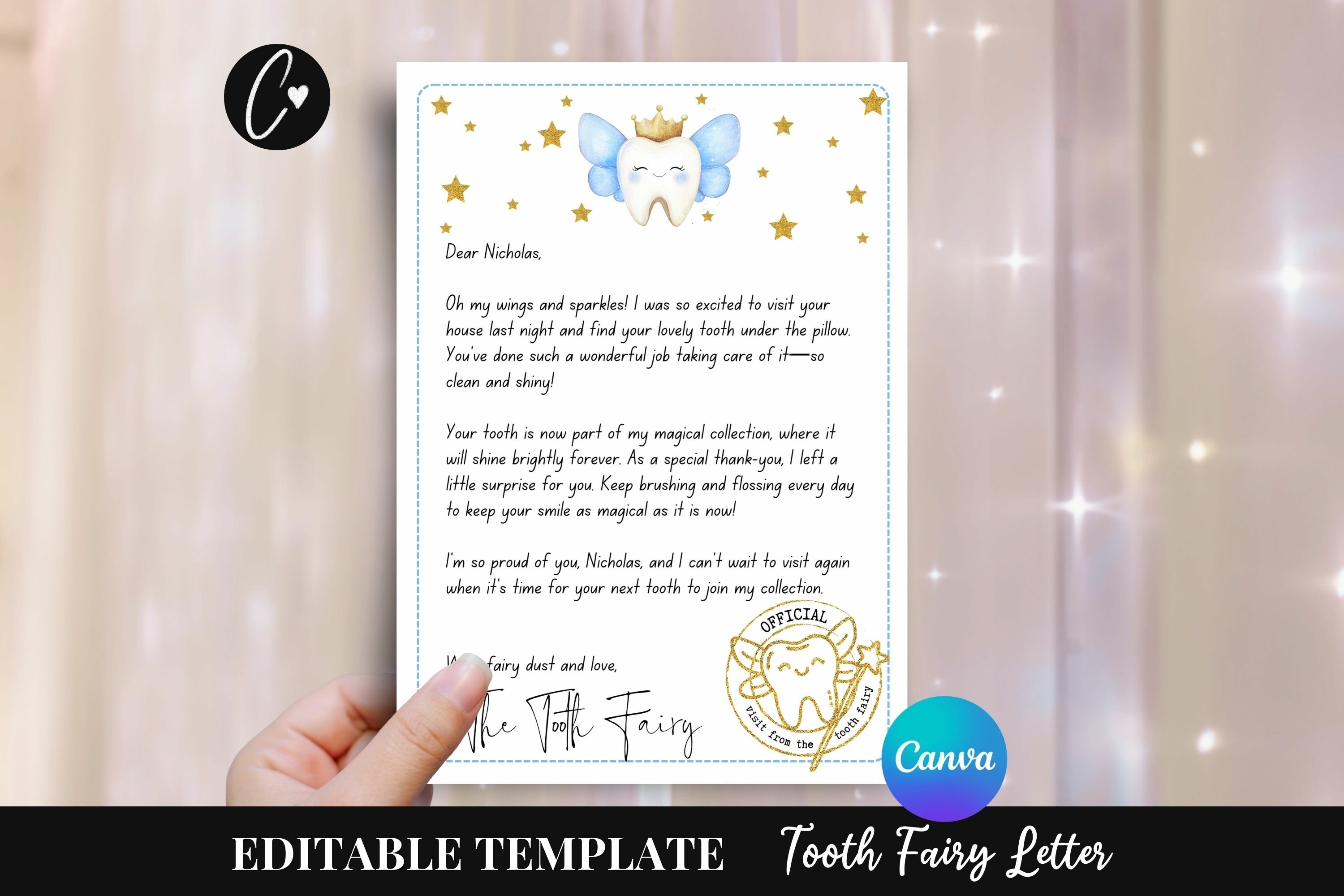 Tooth Fairy Letter Template Free Uk English Version Pdf - Infoupdate.org