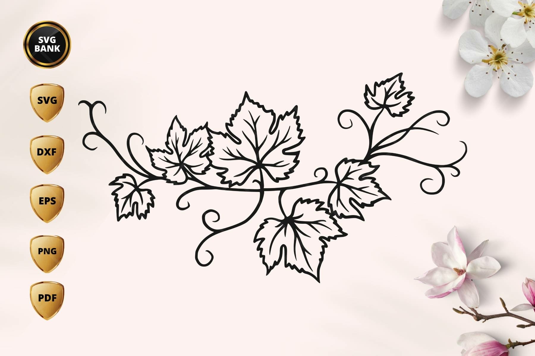 Grape Vine Silhouette