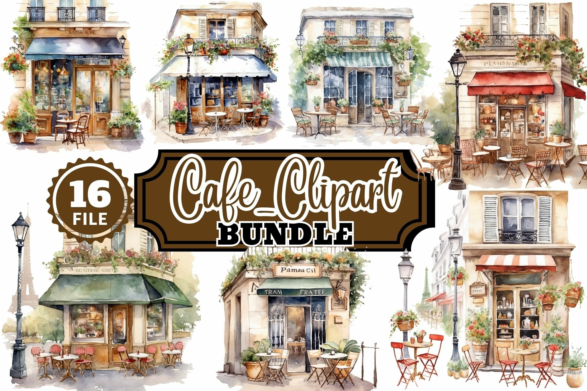 French Cafe Clipart