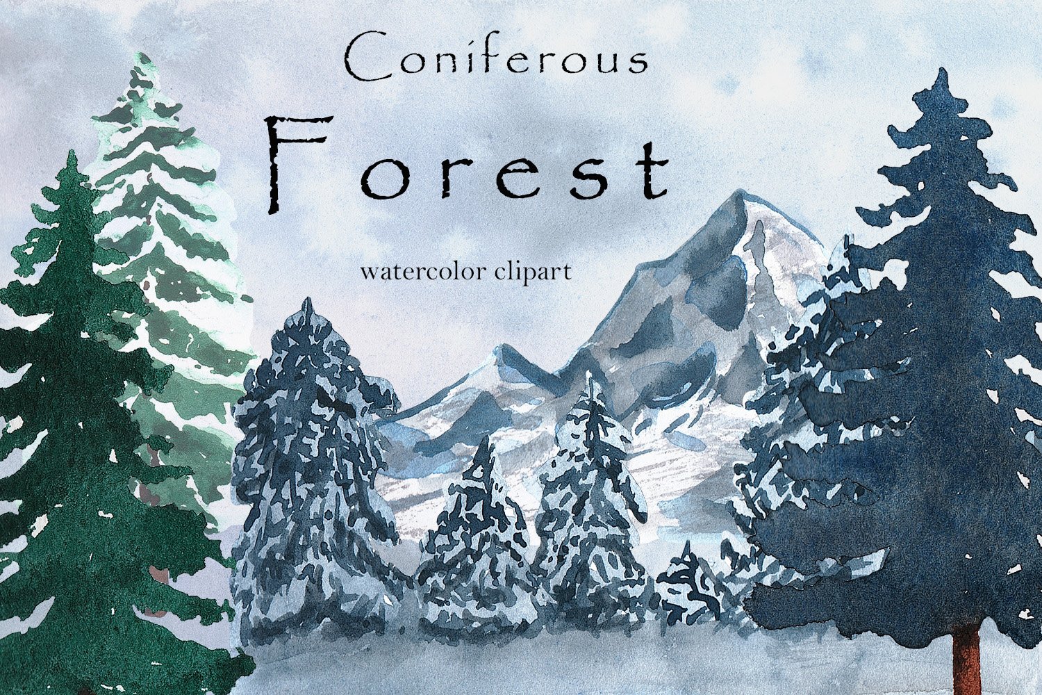 Winter Forest Clip Art