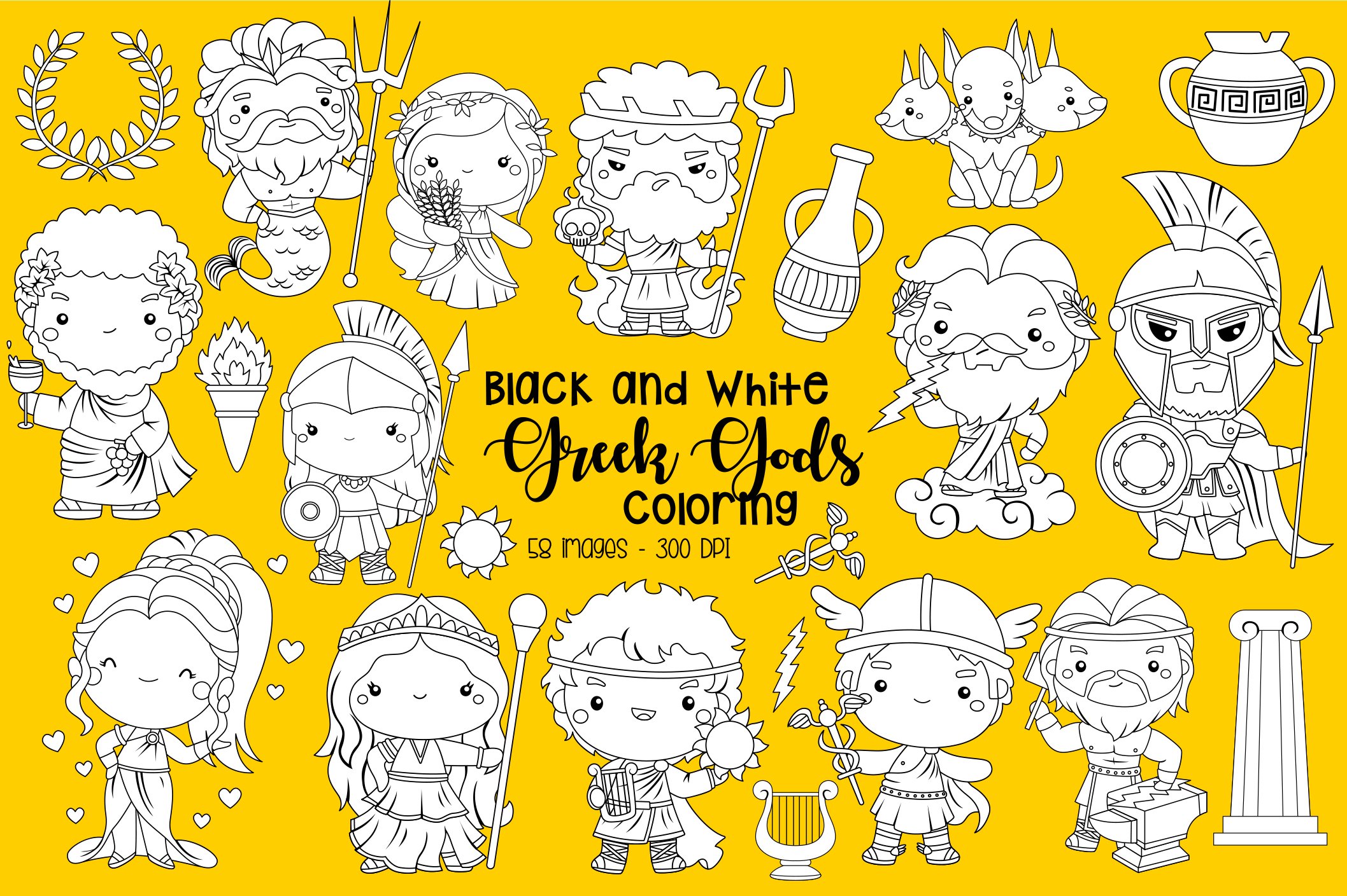 Ancient Greek Gods Clipart