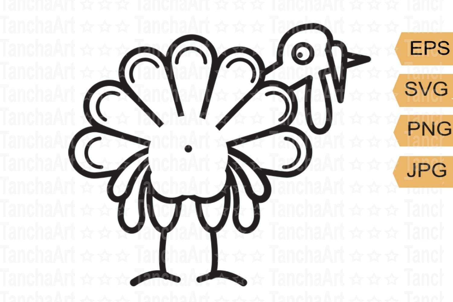 Turkey Outline Clip Art
