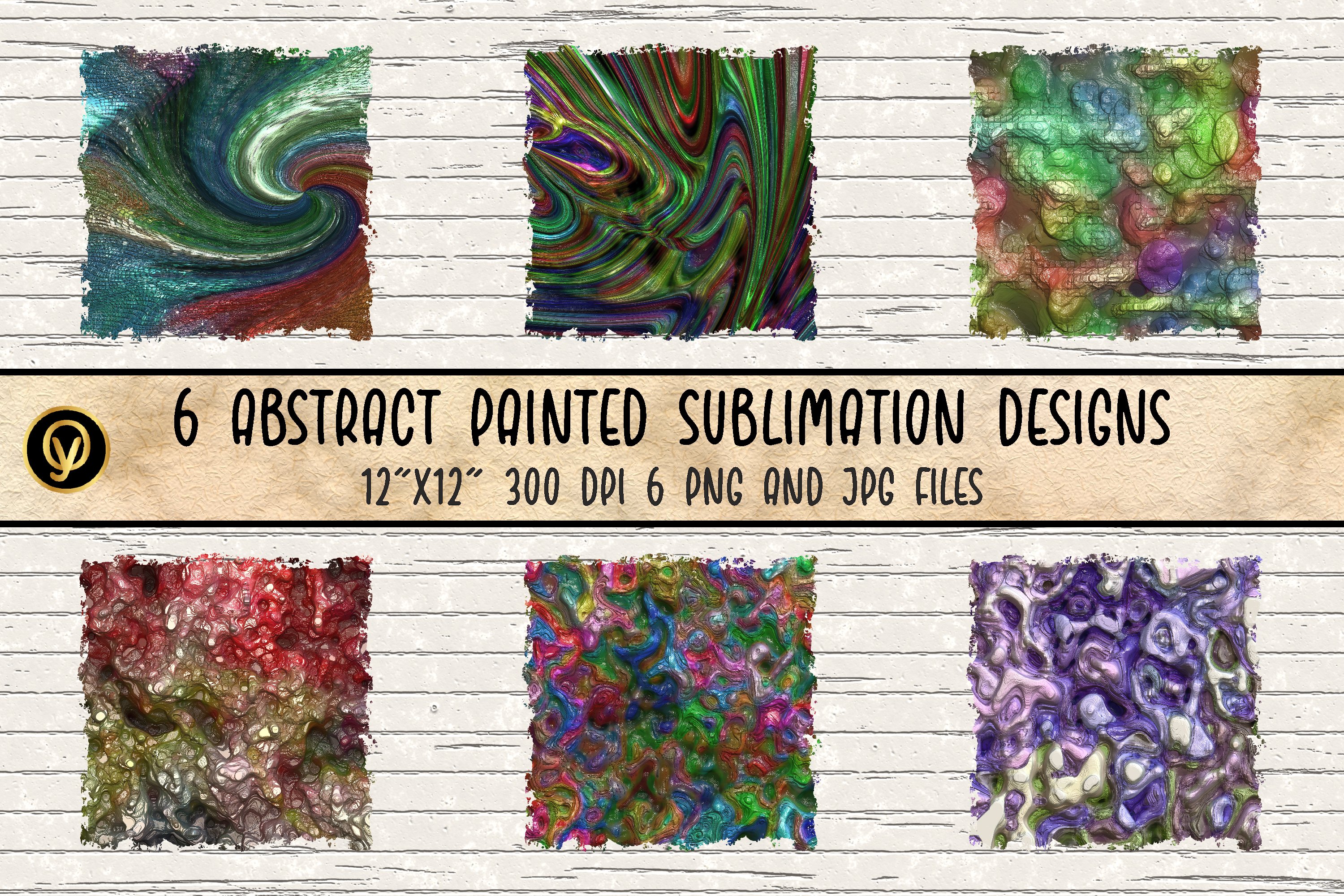 Abstract Painted Sublimation Designs. (1457286)