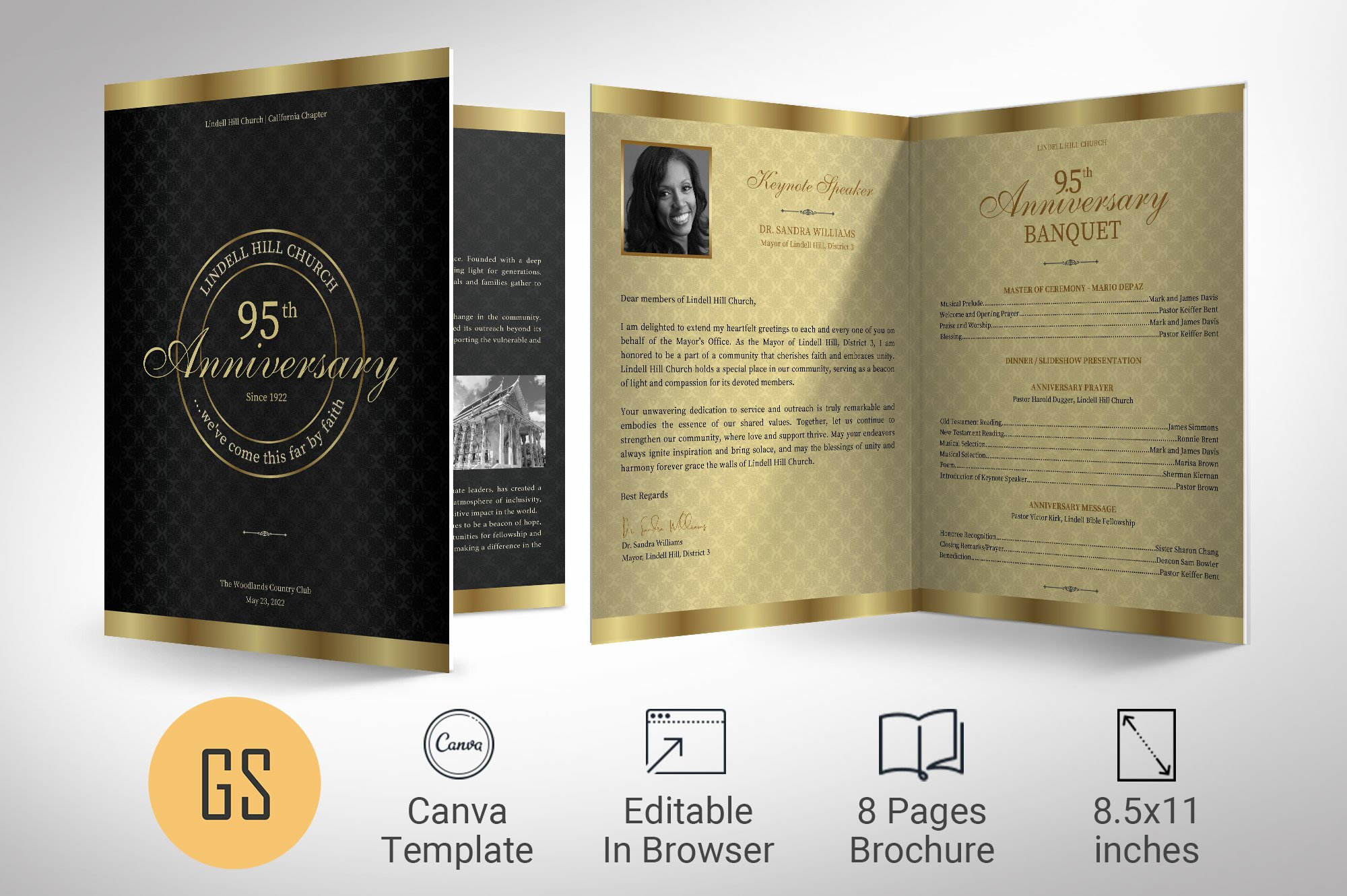 Free Church Anniversary Program Template
