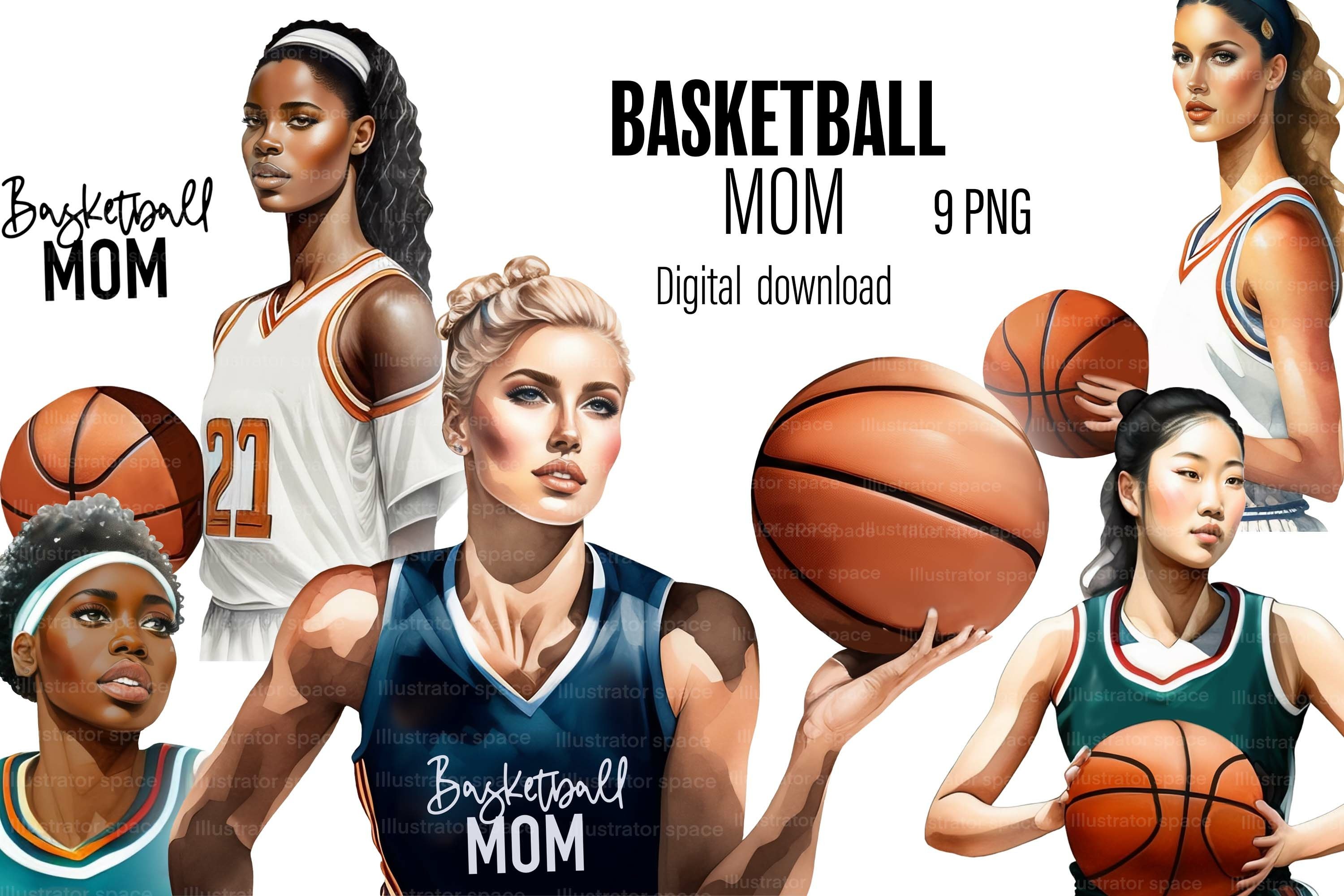 Female Basketball Clipart