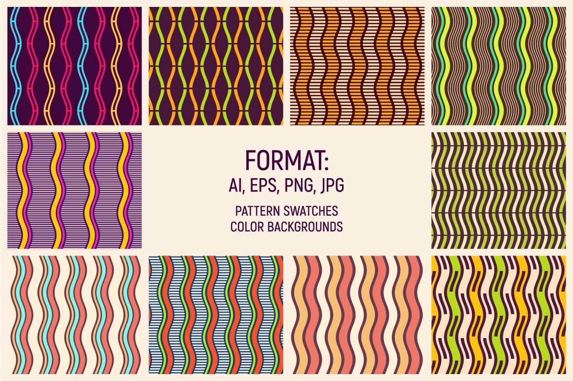 Colorful Line Patterns Design