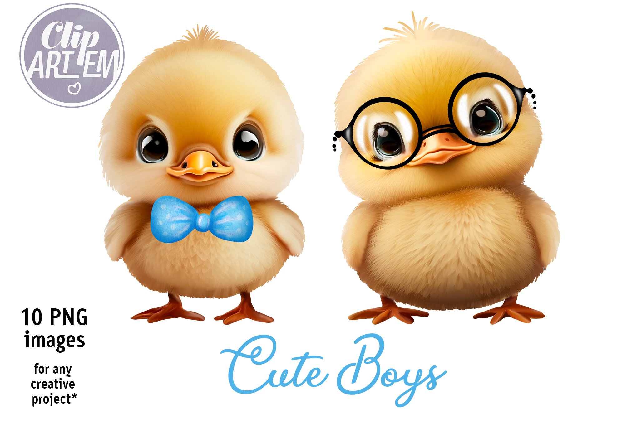 Cute Baby Chicks Clip Art