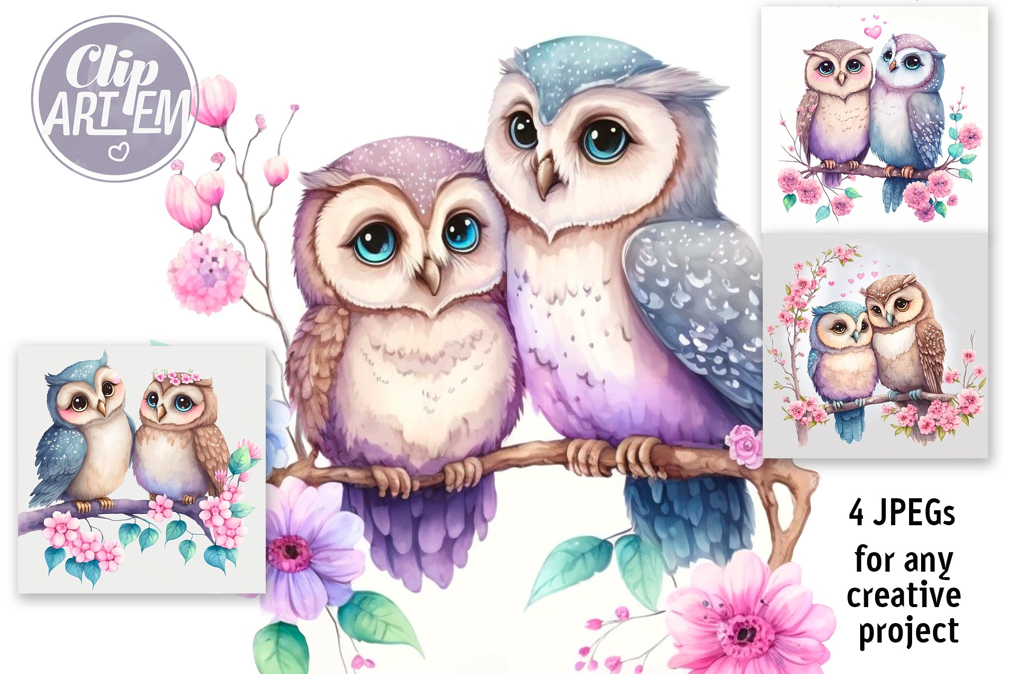 Love Owl Clipart