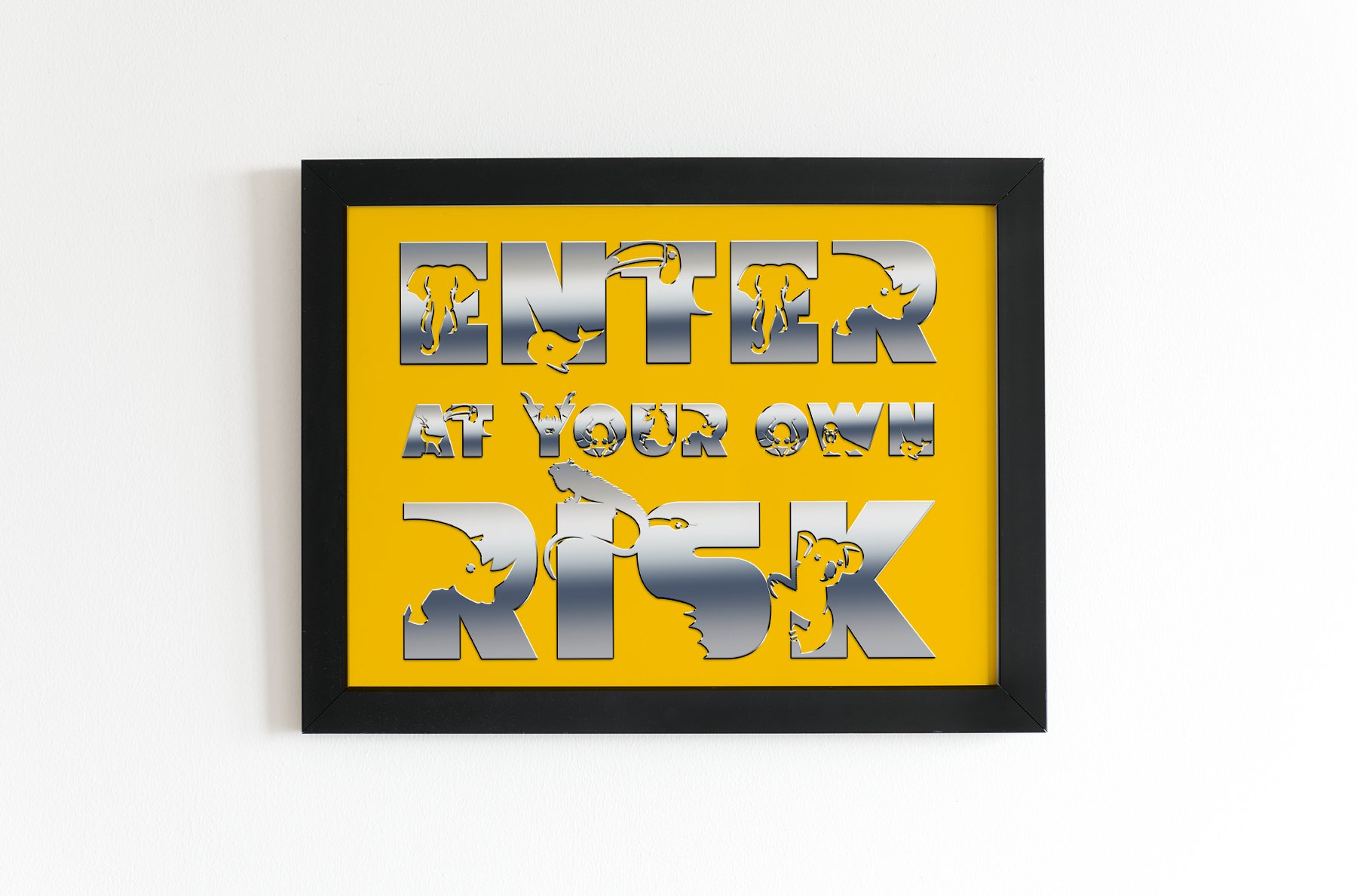 Enter at Your Own Risk / Child's Bedroom Door Sign / Jungle (603107 ...