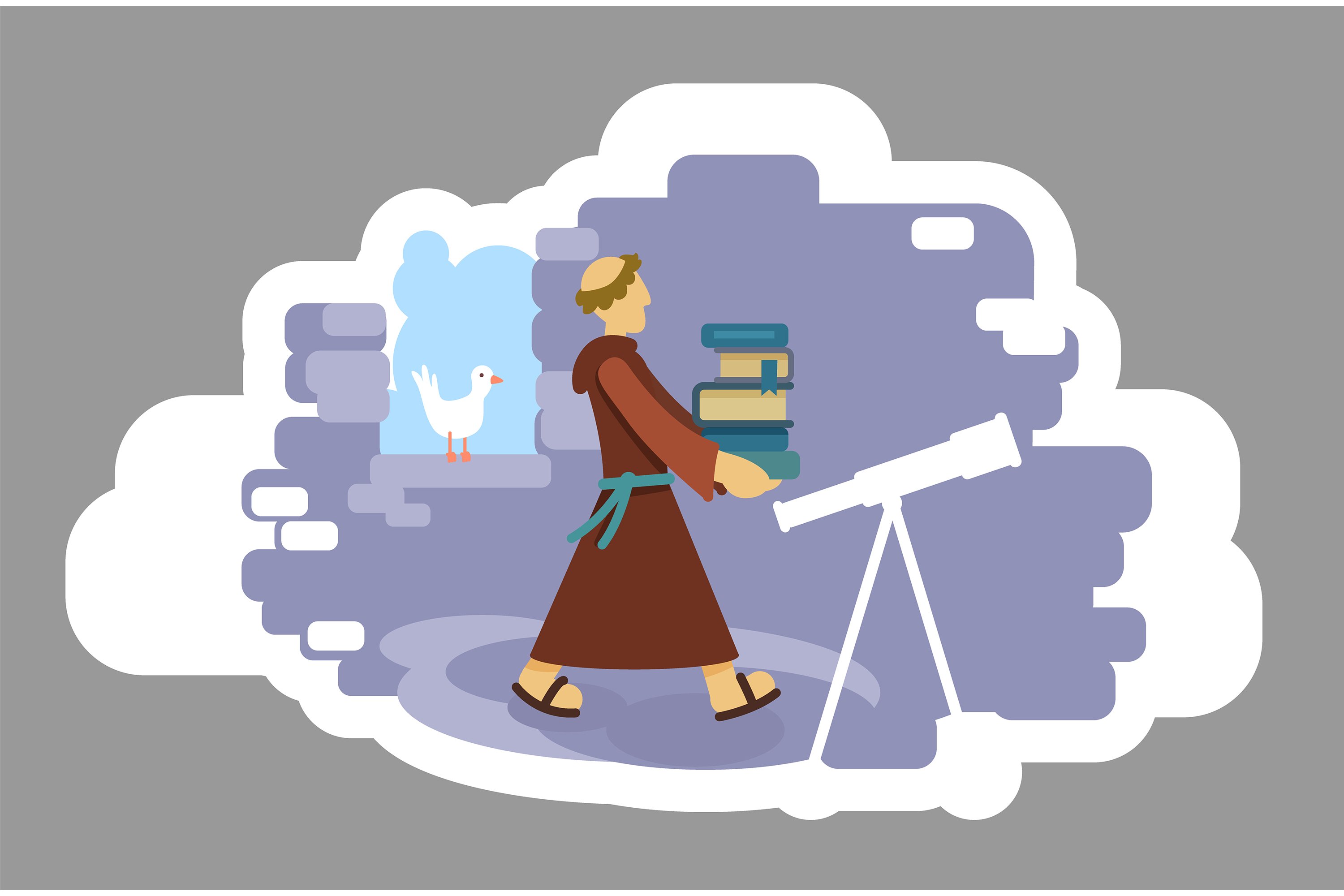 Explorer 2D vector web banner, poster (1199932) | Illustrations ...