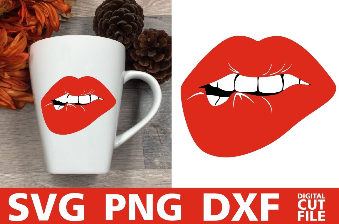 10x Dripping Red Lips Bundle svg, Biting Lips svg, Afro svg (893296 ...