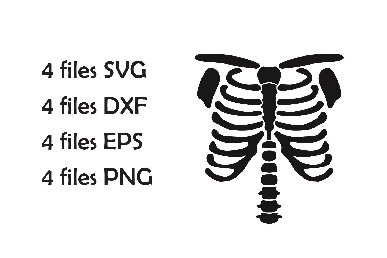 Skeleton svg, dxf, eps, png Cut File (980183) | Cut Files | Design Bundles