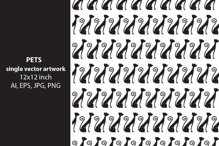 PETS pattern- single vector artwork (903408) | Elements | Design Bundles
