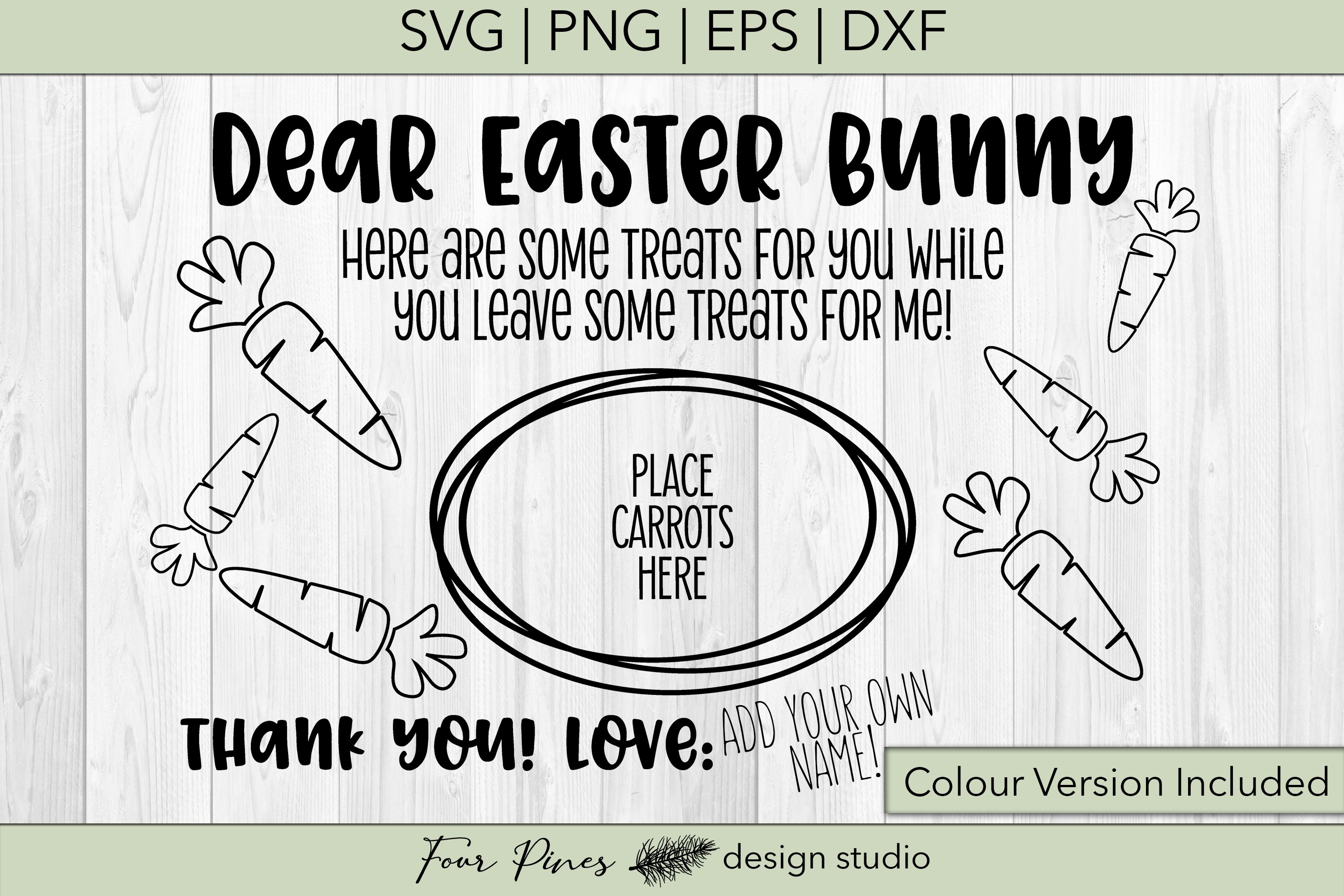 Dear Easter Bunny Add Your Own Name - 2 files included! V.2 (424289 ...
