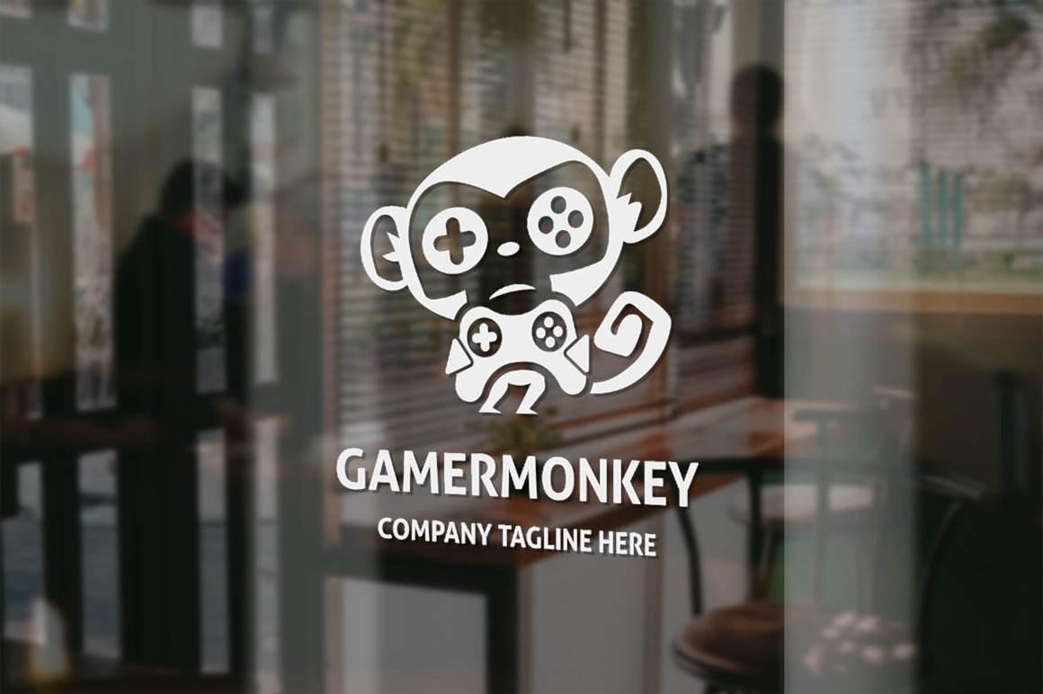 Gamer Monkey Logo (660790) | Logos | Design Bundles