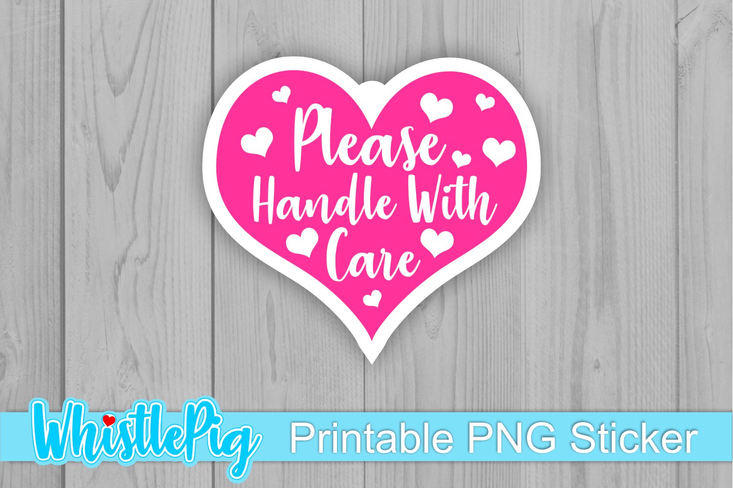 Handmade Small Business Sticker Handle With Care Sticker (1171136 ...