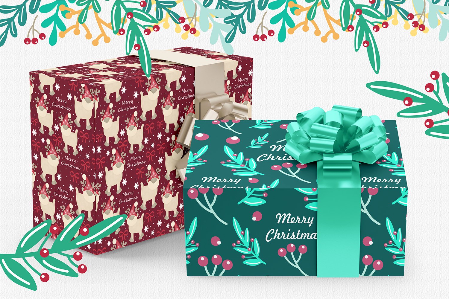 Cute rudolph digital paper, Christmas Reindeer scrapbook (792529 ...