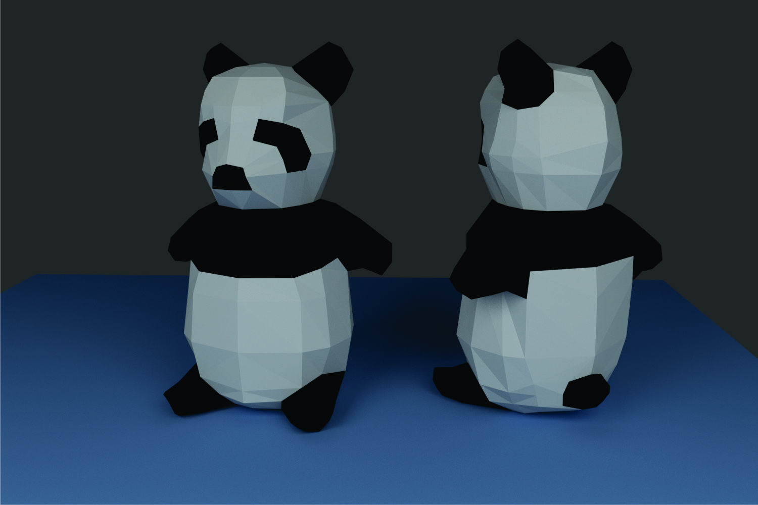 DIY Papercraft Panda PDF Template, (512954) | Paper Cutting | Design ...