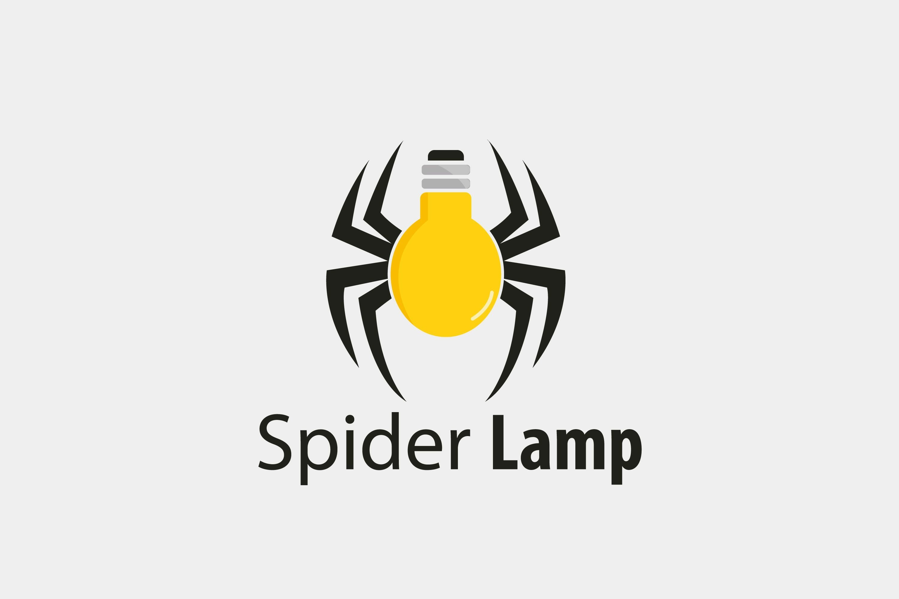 spider lamp logo design (1255587) | Logos | Design Bundles