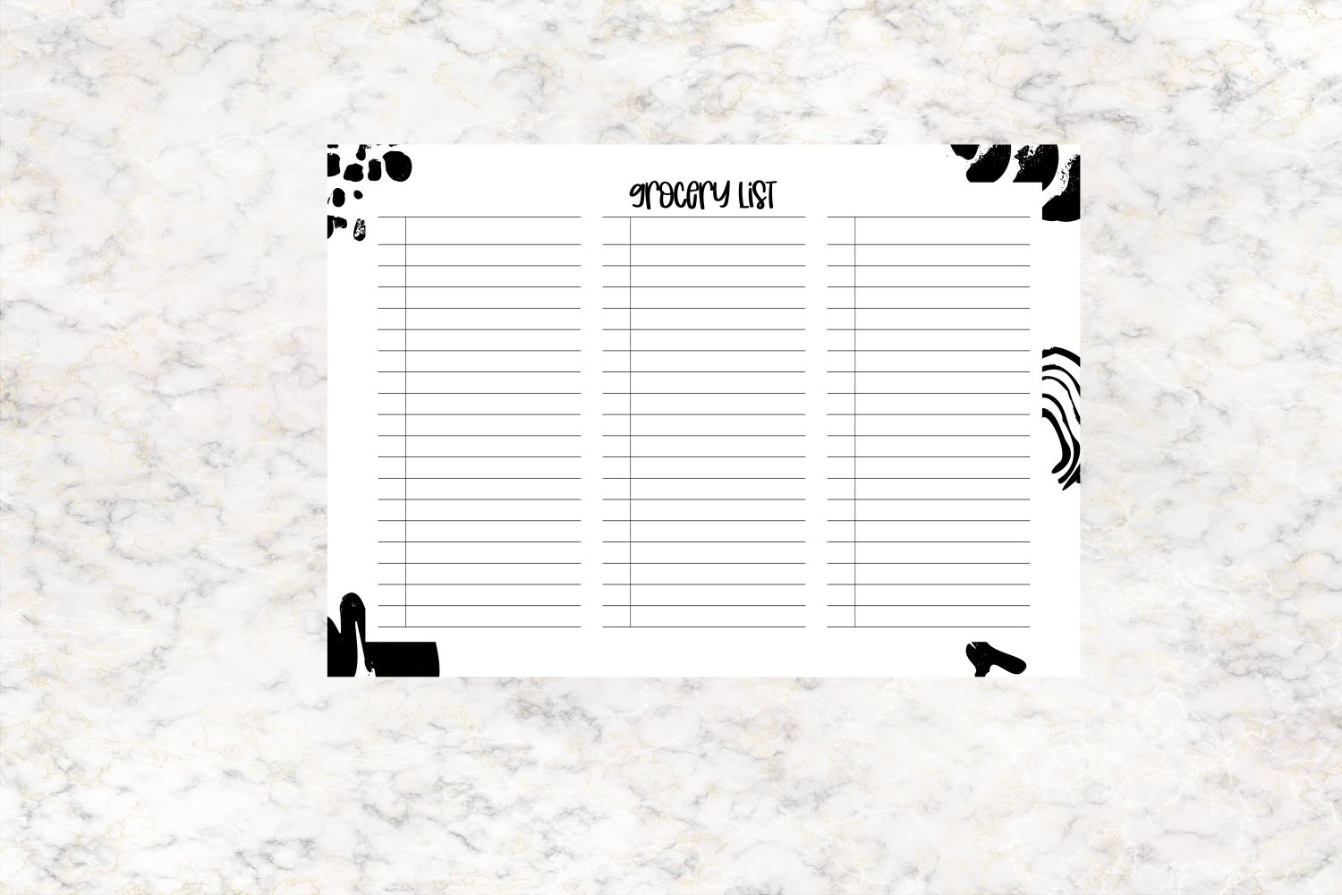 Abstract Weekly Schedule