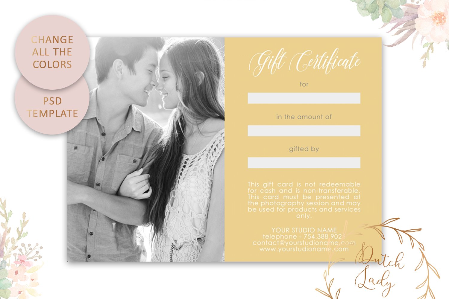 Photo Gift Card Template for Adobe Photoshop - #3 (275019) | Card and ...