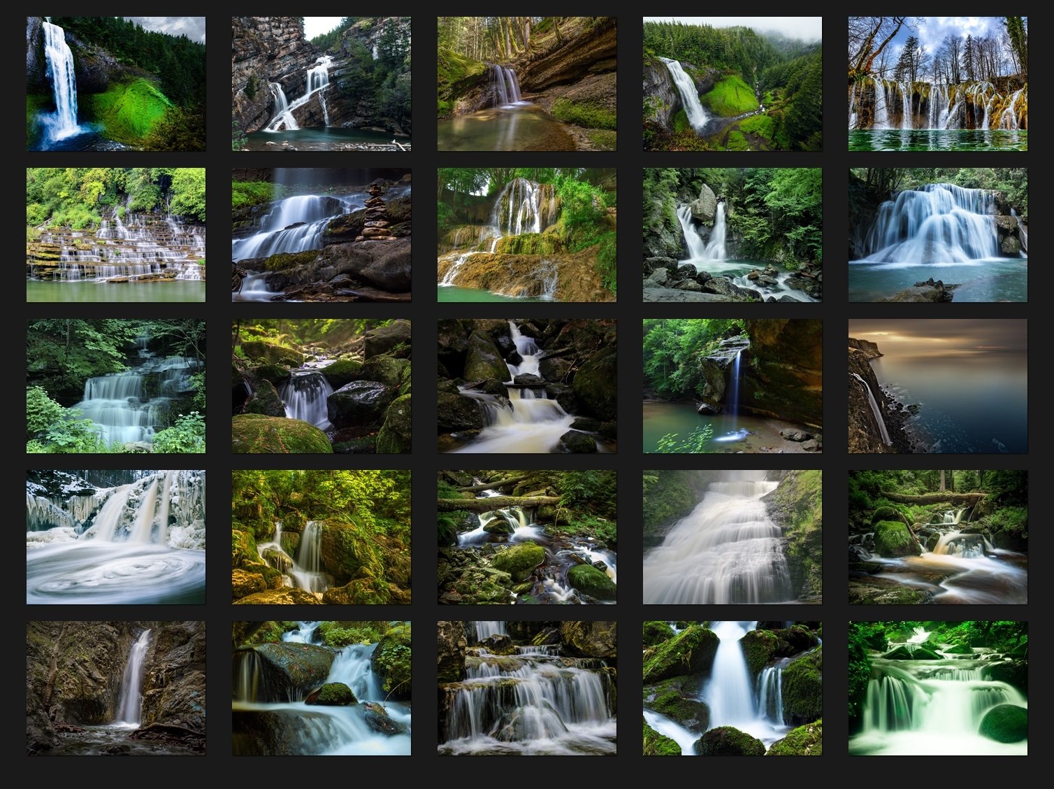 200 WATERFALL PHOTOSHOP OVERLAYS, BACKDROPS, BACKGROUNDS (531332 ...