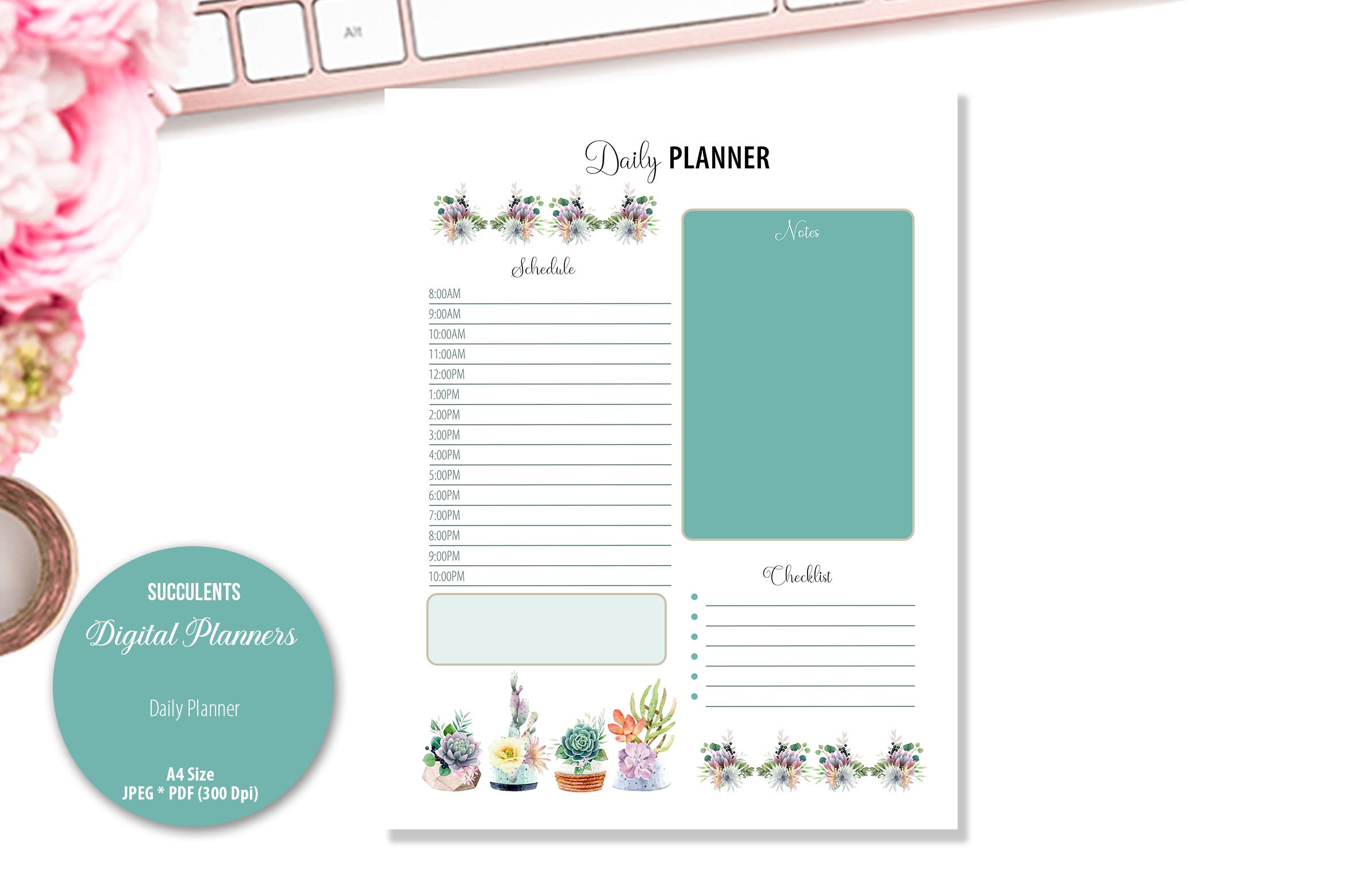 Succulents Digital Planner